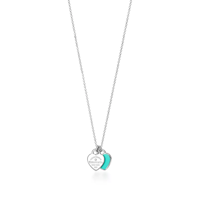 Collier Tiffany Return to Tiffany Double Heart Tag – GlowyMode