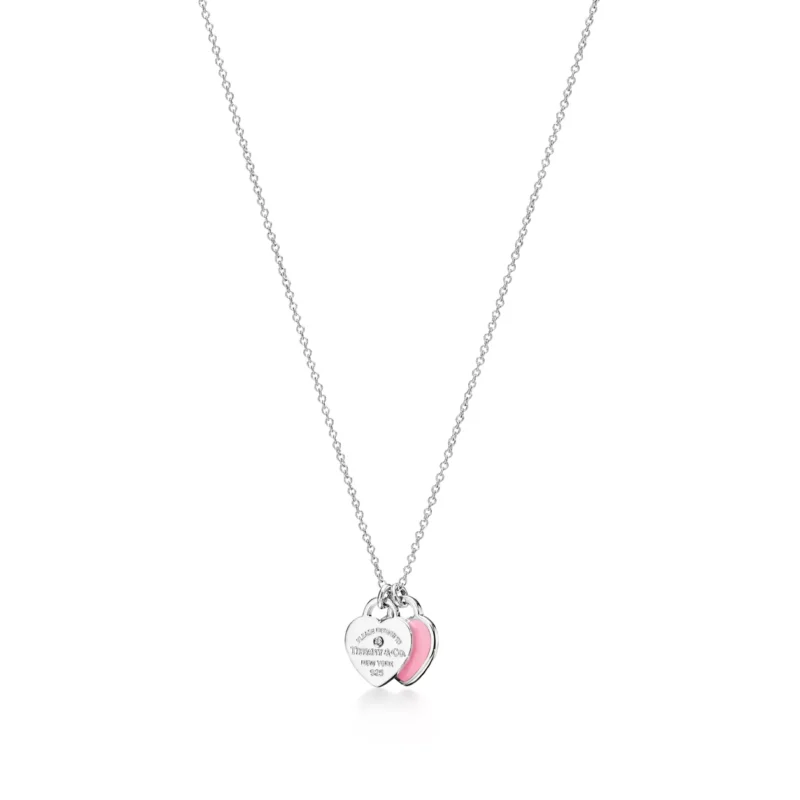 Collier Tiffany Return to Tiffany Double Heart Tag – GlowyMode