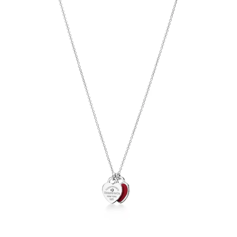 Collier Tiffany Return to Tiffany Double Heart Tag – GlowyMode