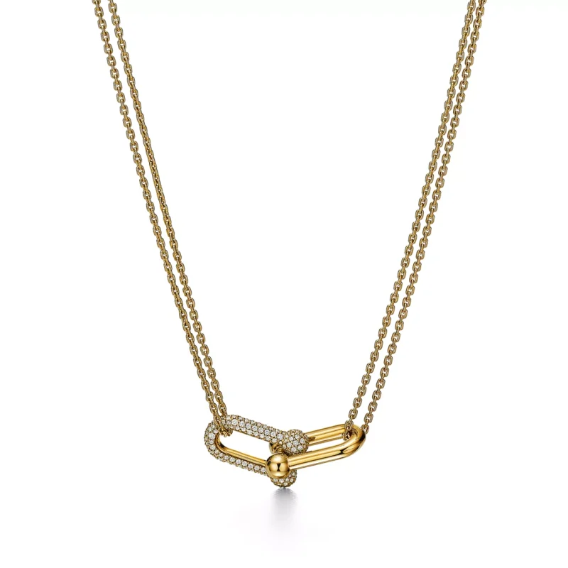 Collier Tiffany HardWear Double Link Diamonds – GlowyMode